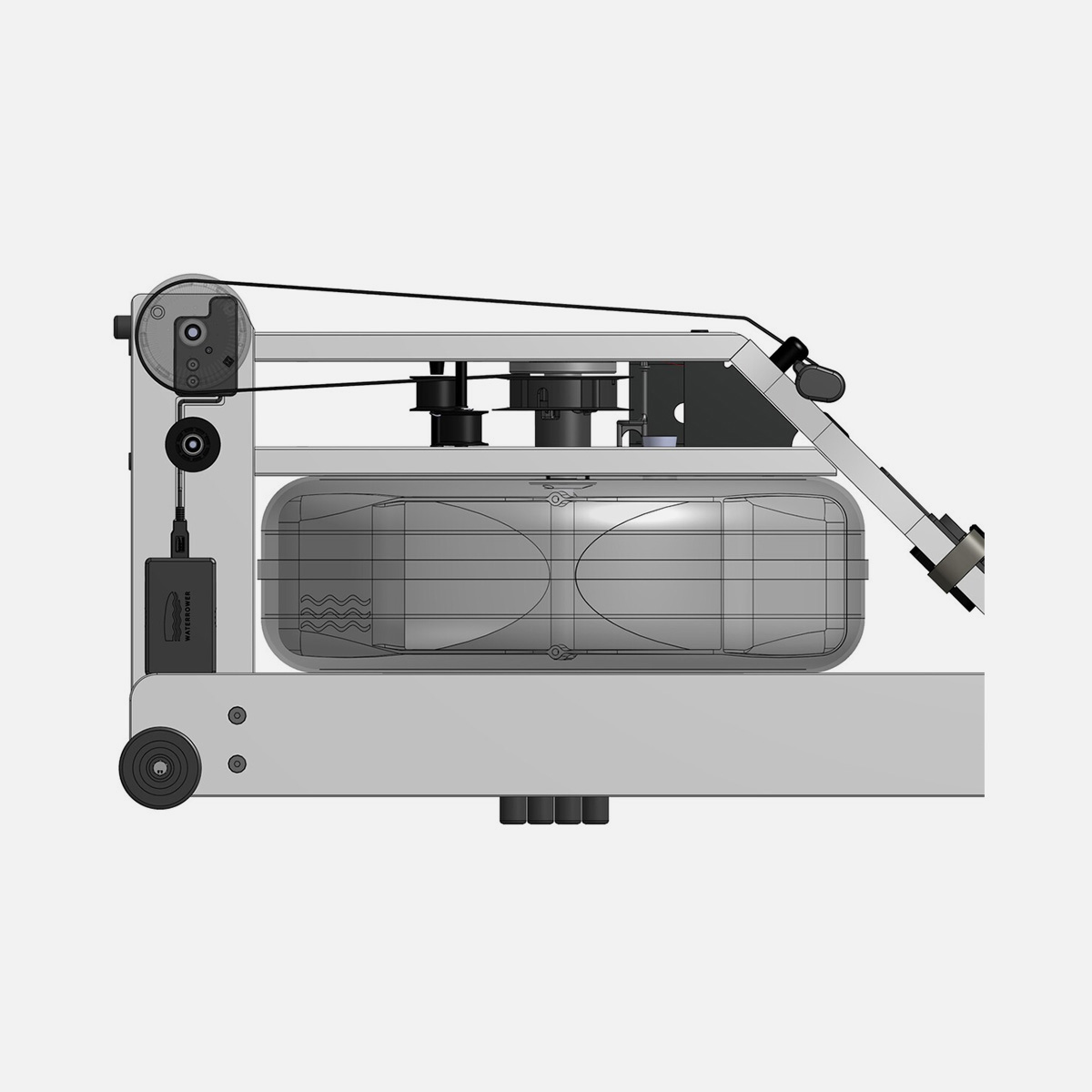 WaterRower Performance Ergometer Shadow () - Rowing Machine